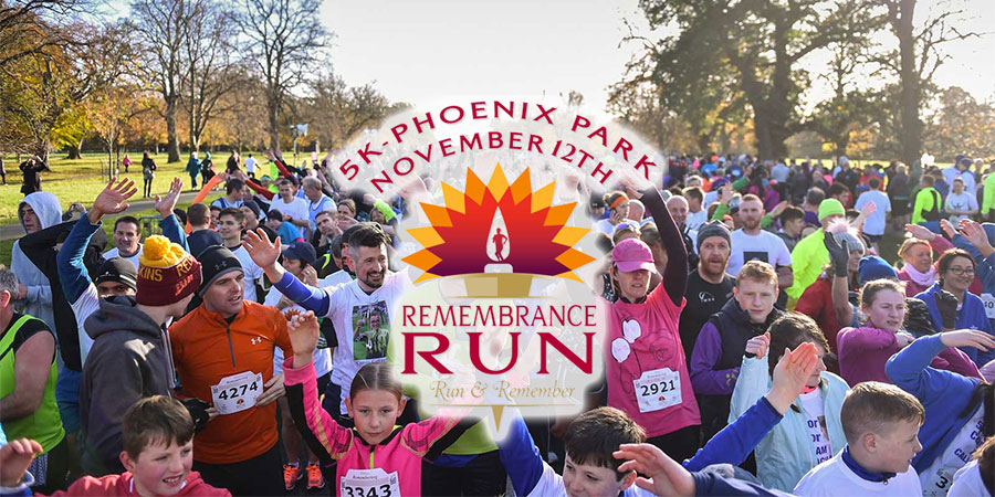 Remembrance Run at Phoenix Park, Dublin on 12 November 2023